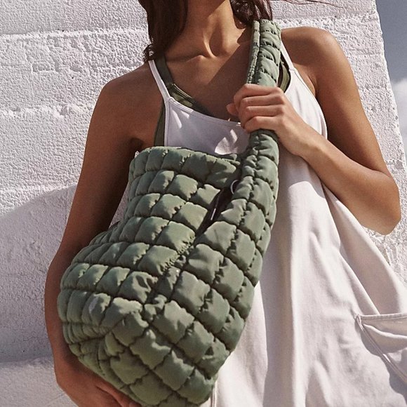 Free People | Bags | Free People Fp Movement Quilted Carryall Washed ...